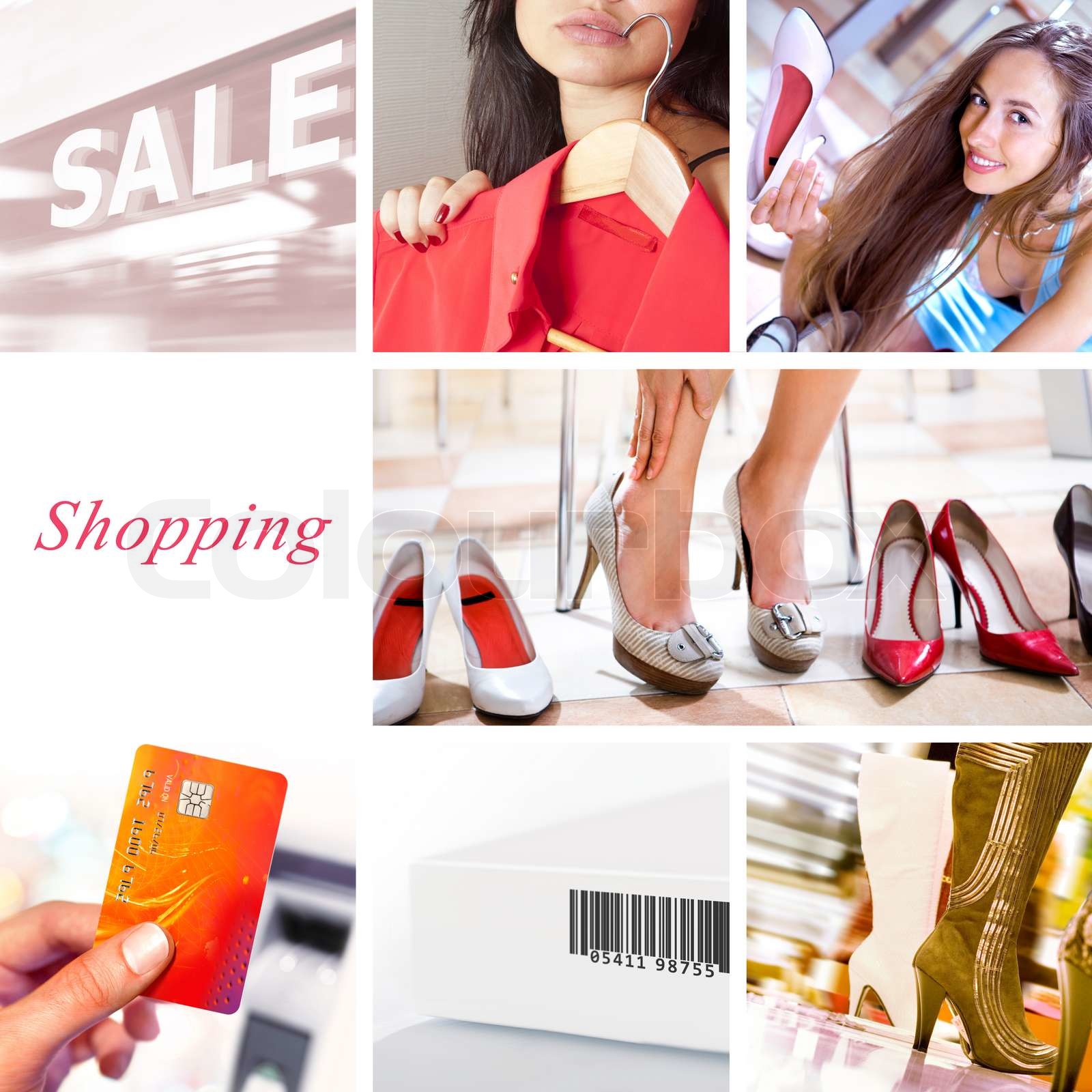 Shopping collage | Stock image | Colourbox