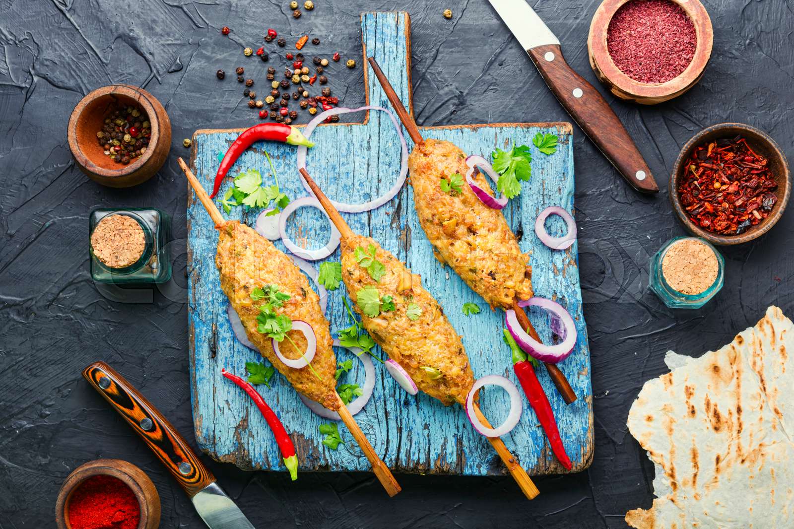 Traditional middle eastern kebab | Stock image | Colourbox