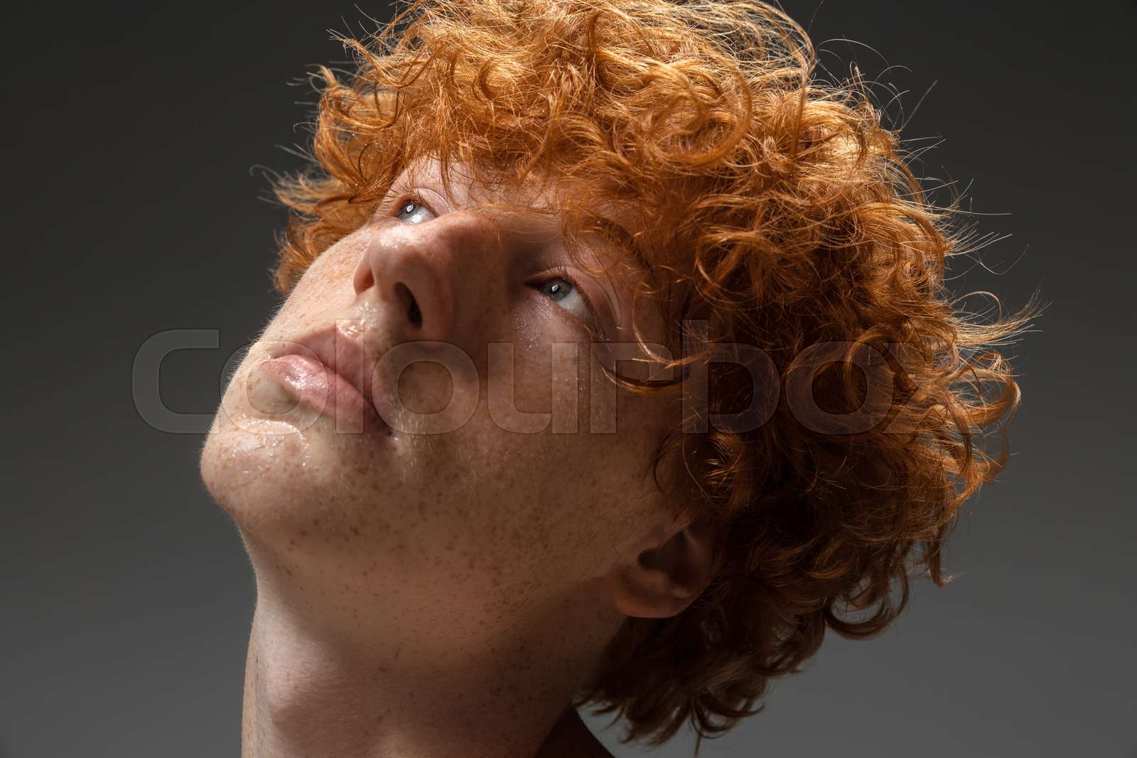 Curly Hair Ginger Man