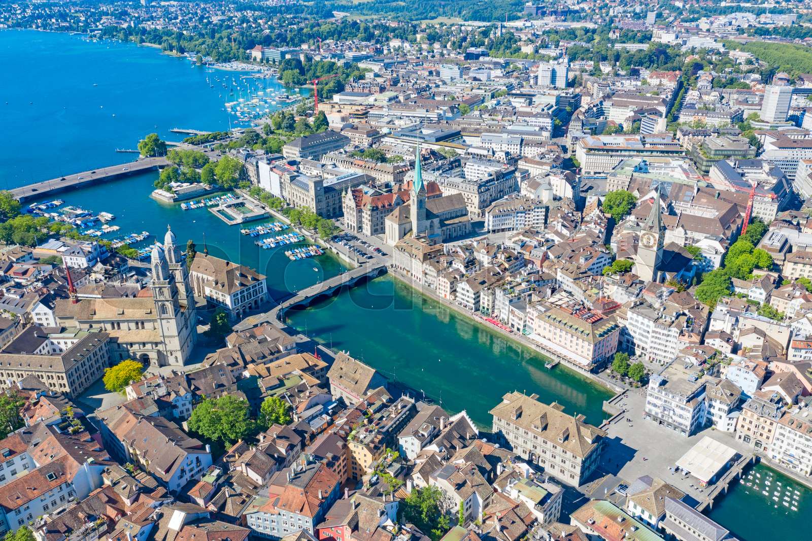 Zurich in summer | Stock image | Colourbox