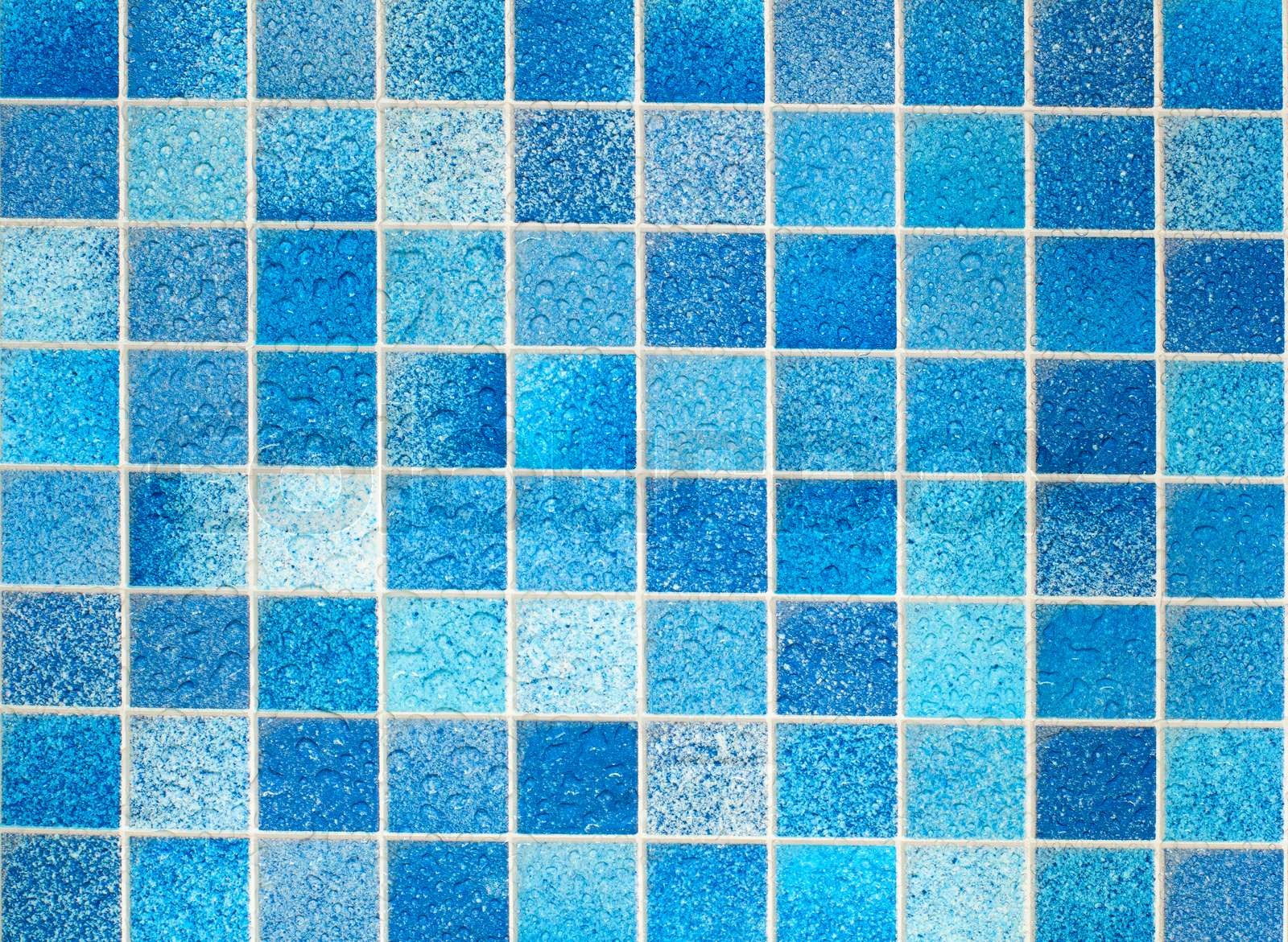 Blue Tiles in Bathroom | Stock image | Colourbox