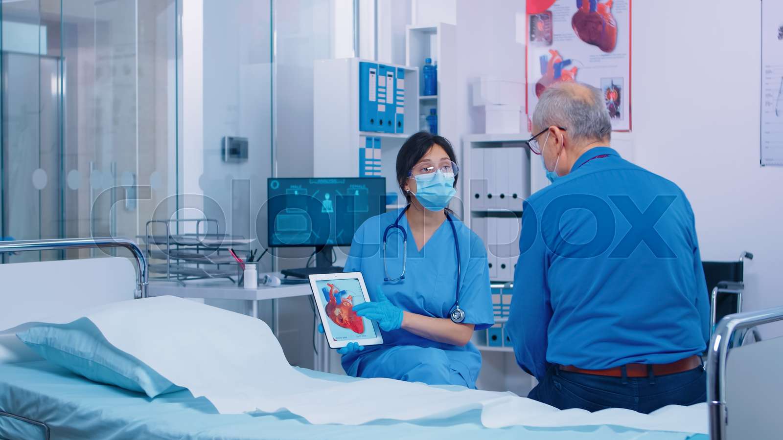 Cardiac patient getting explanation | Stock image | Colourbox