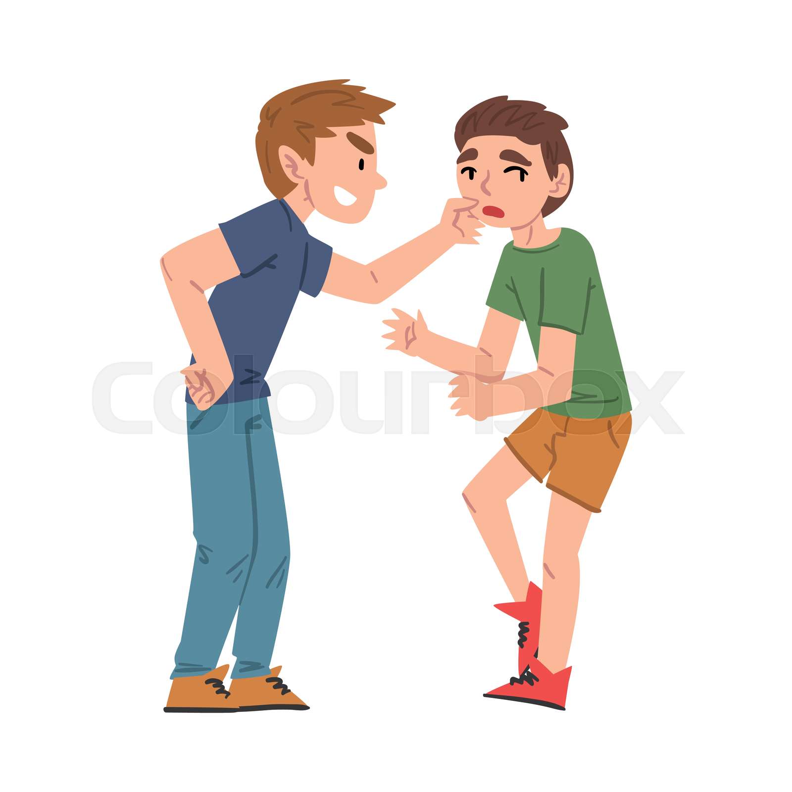 Bully Laughing At Someone Clipart