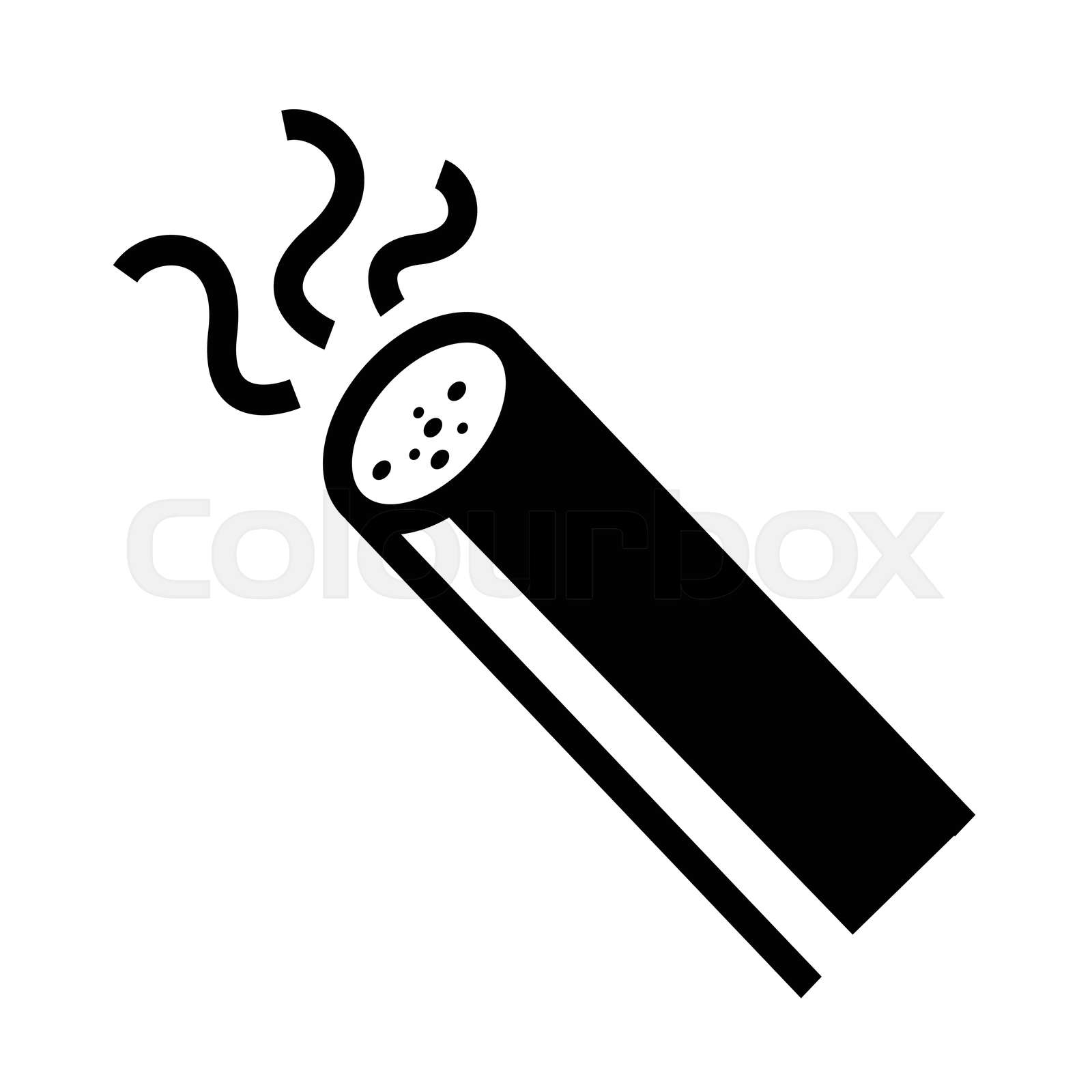 Simple Cigarette Icon sign design | Stock vector | Colourbox