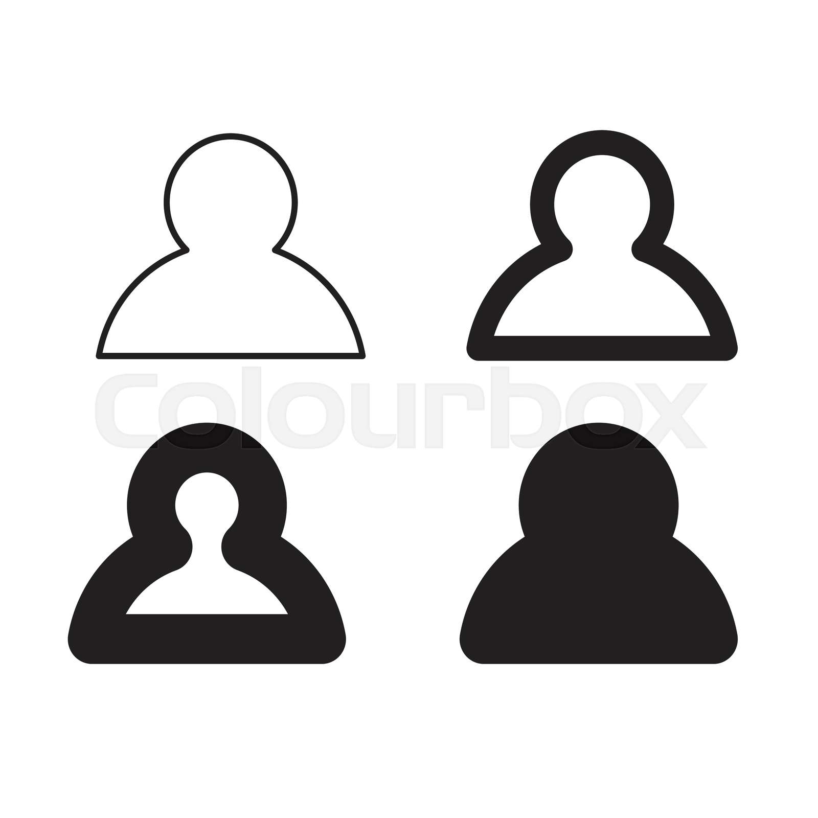 User sign icon Person symbol | Stock vector | Colourbox