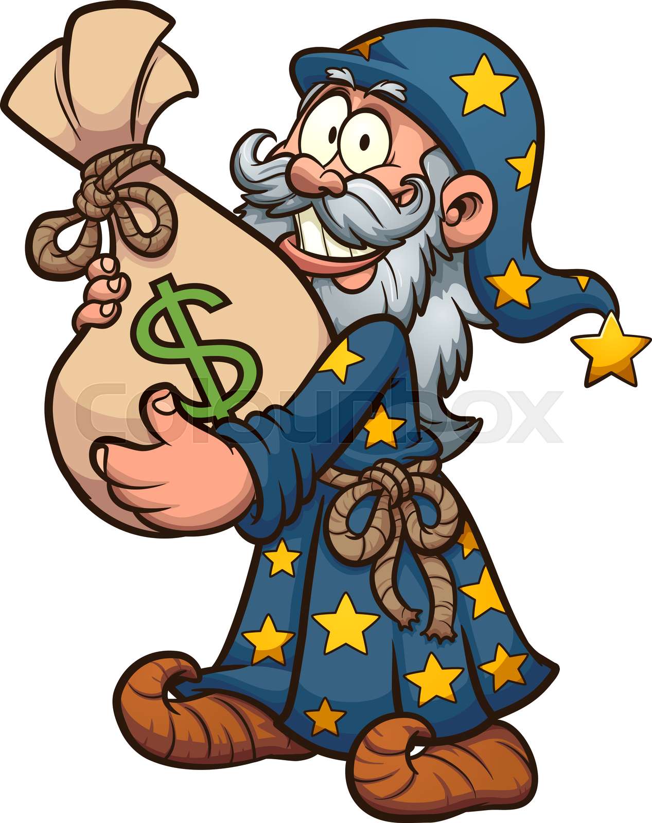 Wizard money | Stock vector | Colourbox