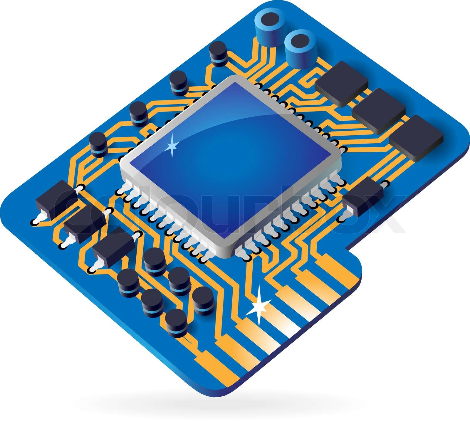 Icon of chipset | Stock vector | Colourbox