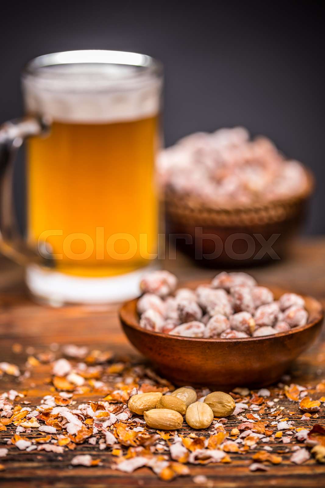 Beer and peanuts | Stock image | Colourbox