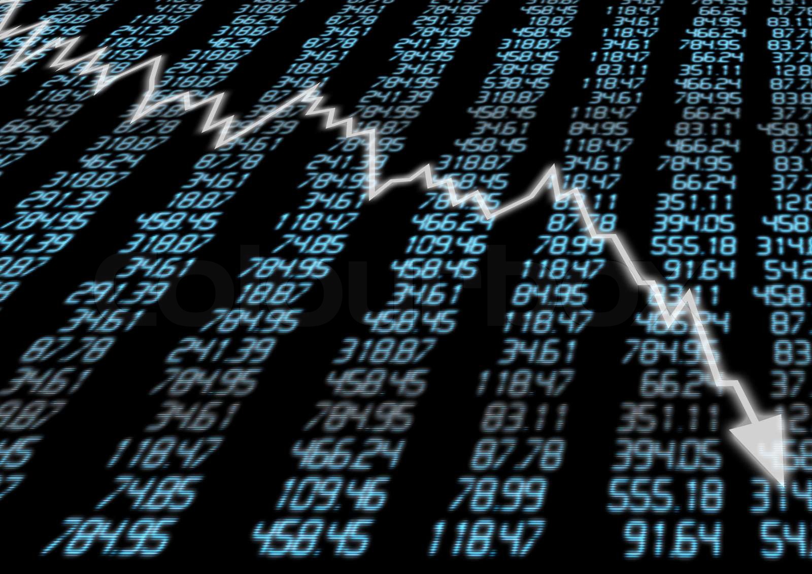 Stock Market Down | Stock image | Colourbox