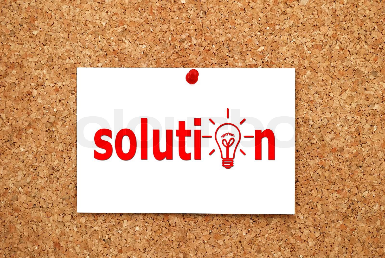 Note solution | Stock image | Colourbox