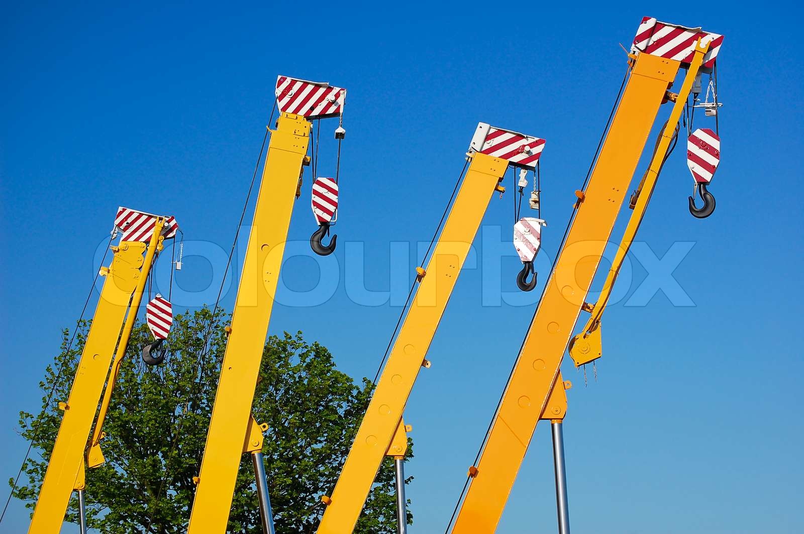 Gelb-Mobilkran | Stock Bild | Colourbox