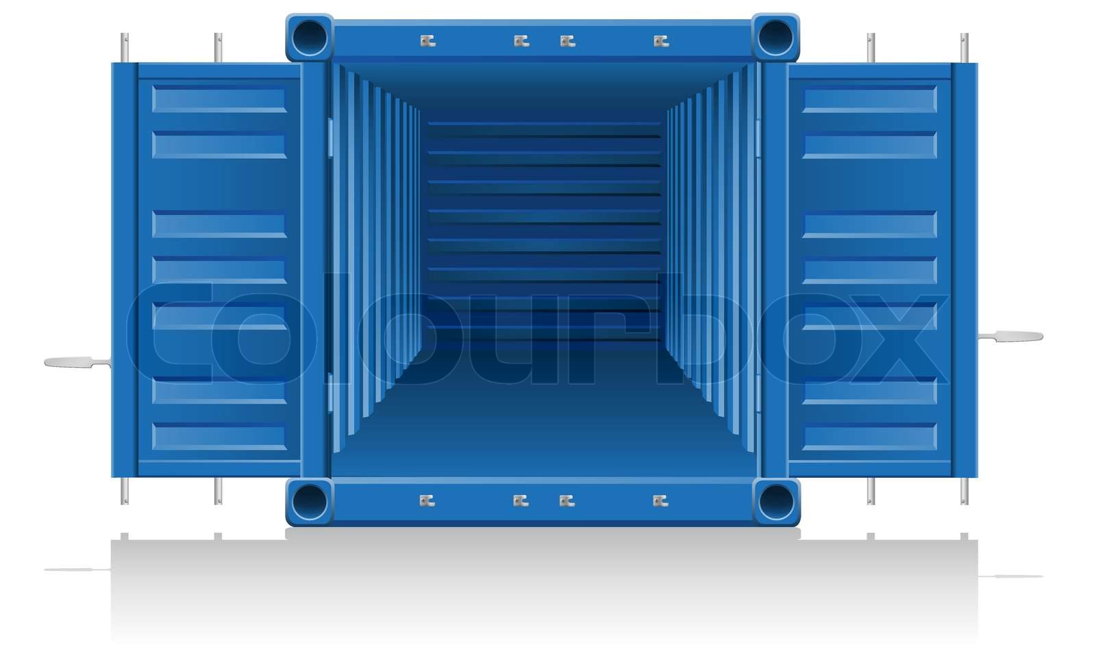 cargo container vector illustration | Stock vector | Colourbox
