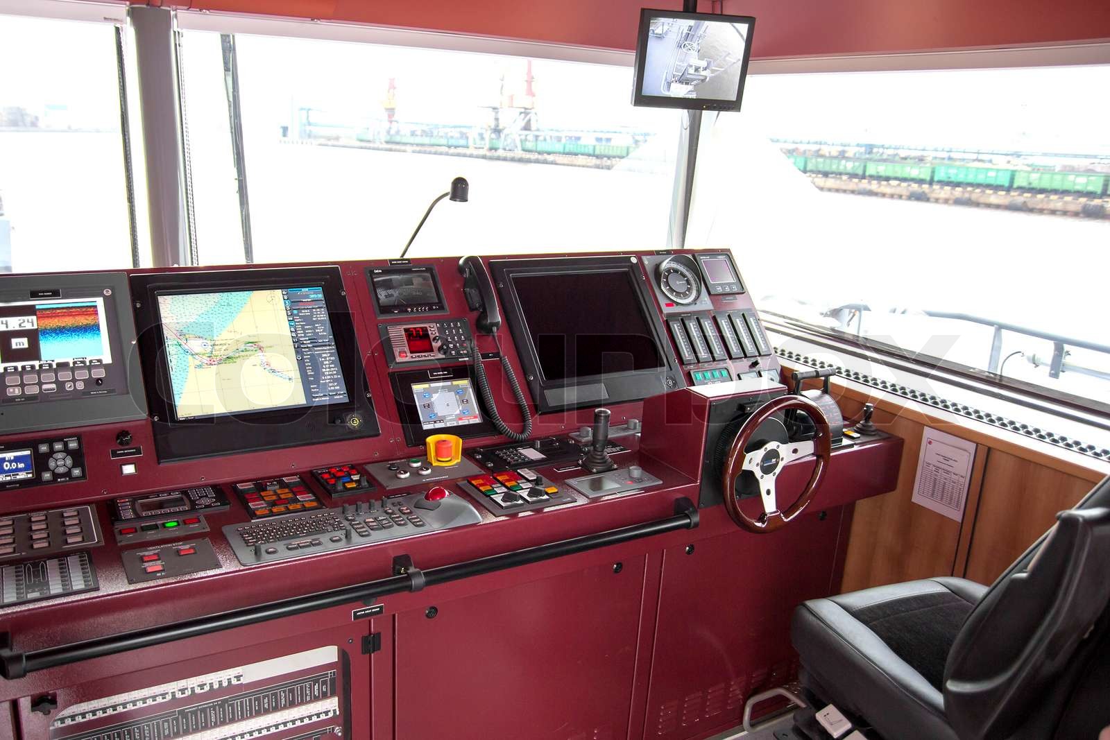 warship command bridge | Stock image | Colourbox