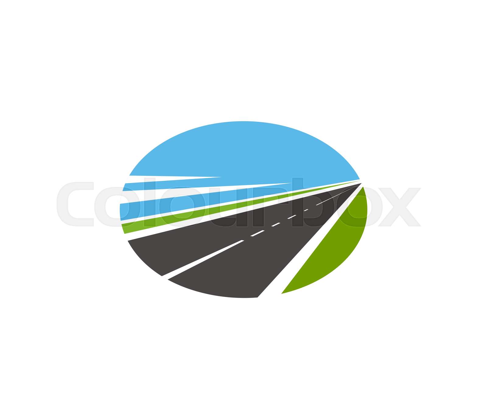 Road pathway, highway icons, path way route drive | Stock vector ...