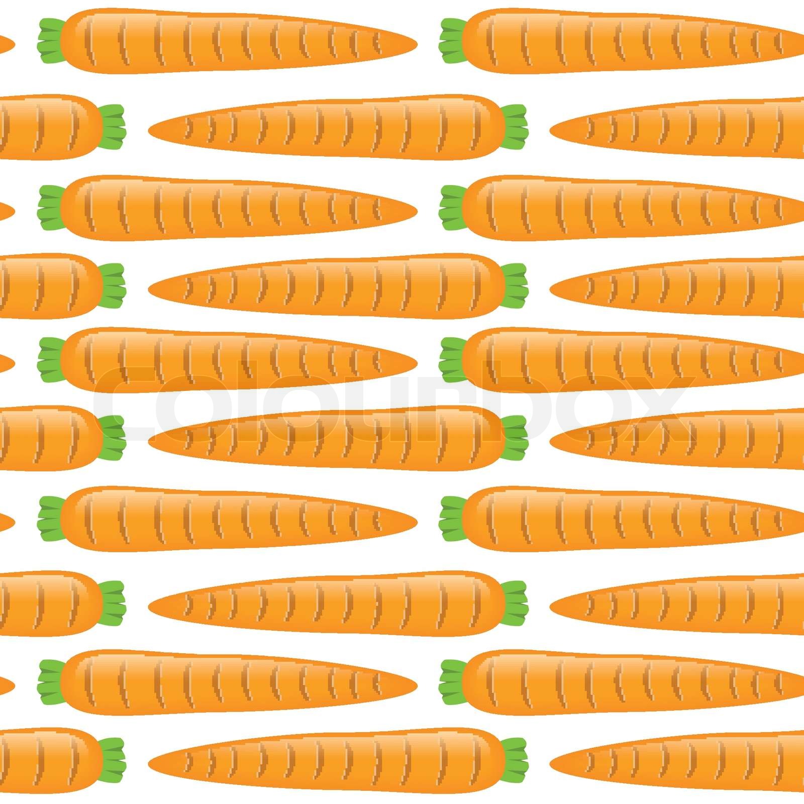 seamless carrot pattern | Stock vector | Colourbox
