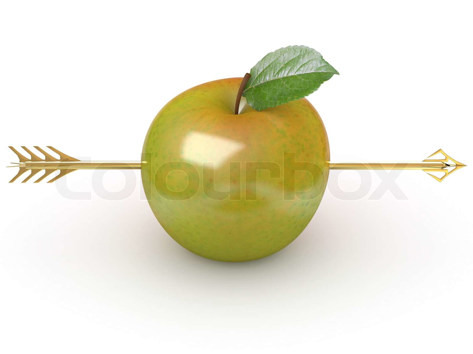 Arrow through apple | Stock image | Colourbox