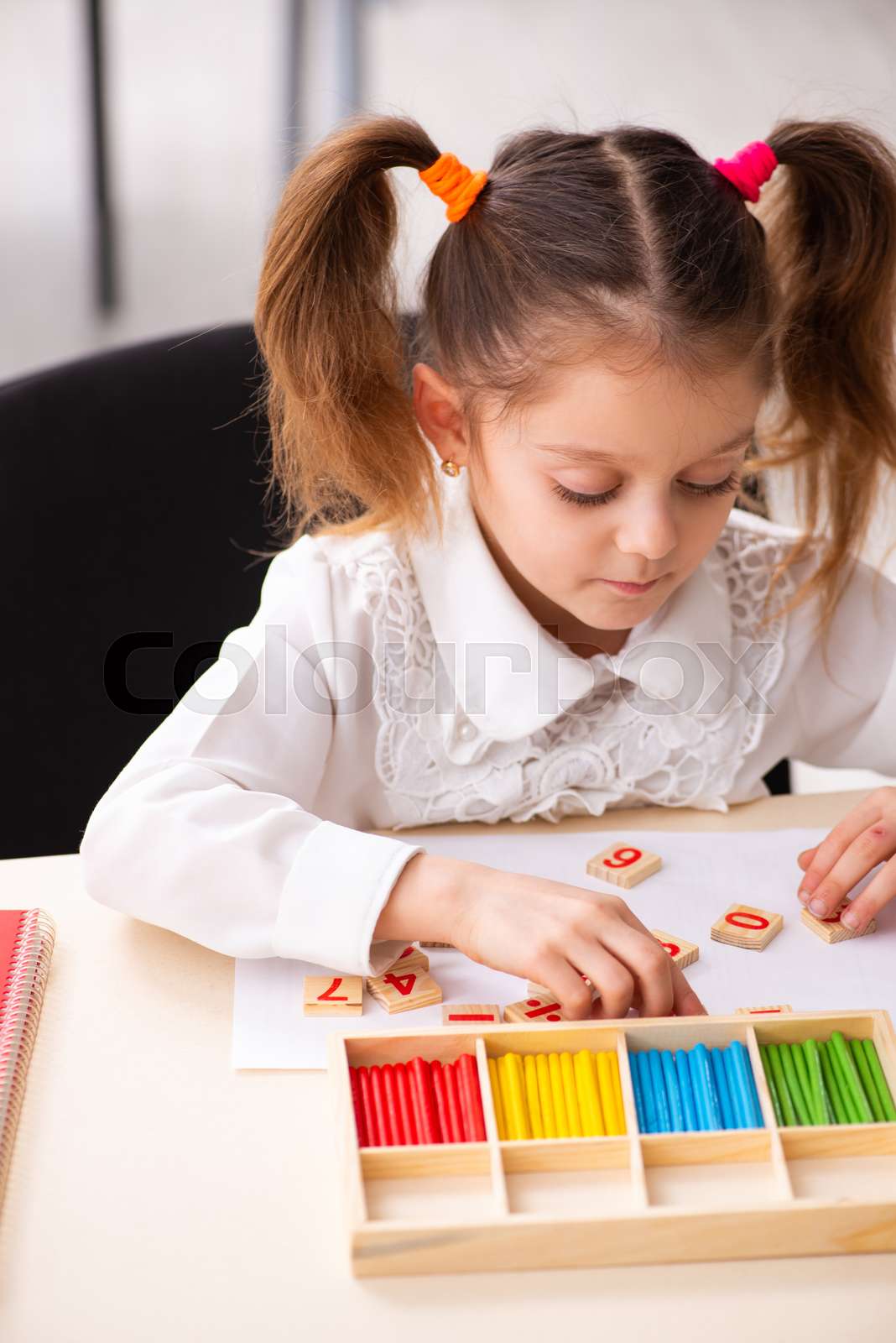 Small girl in early development concept | Stock image | Colourbox