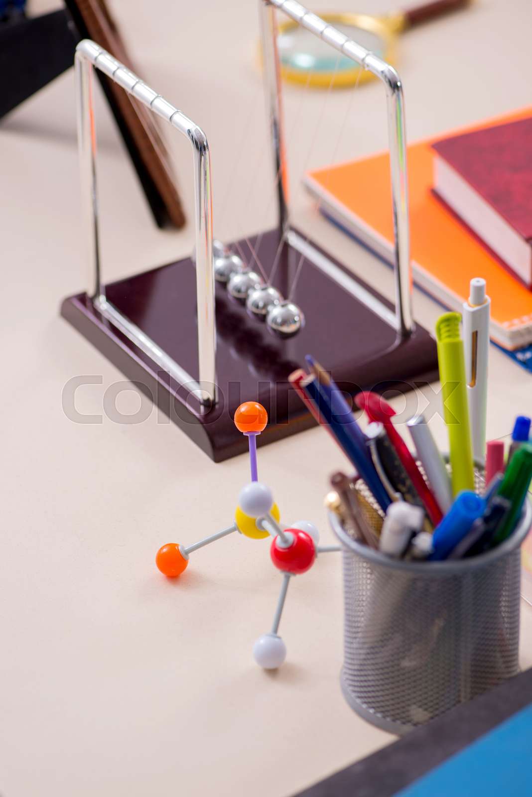 Various things on the desk | Stock image | Colourbox