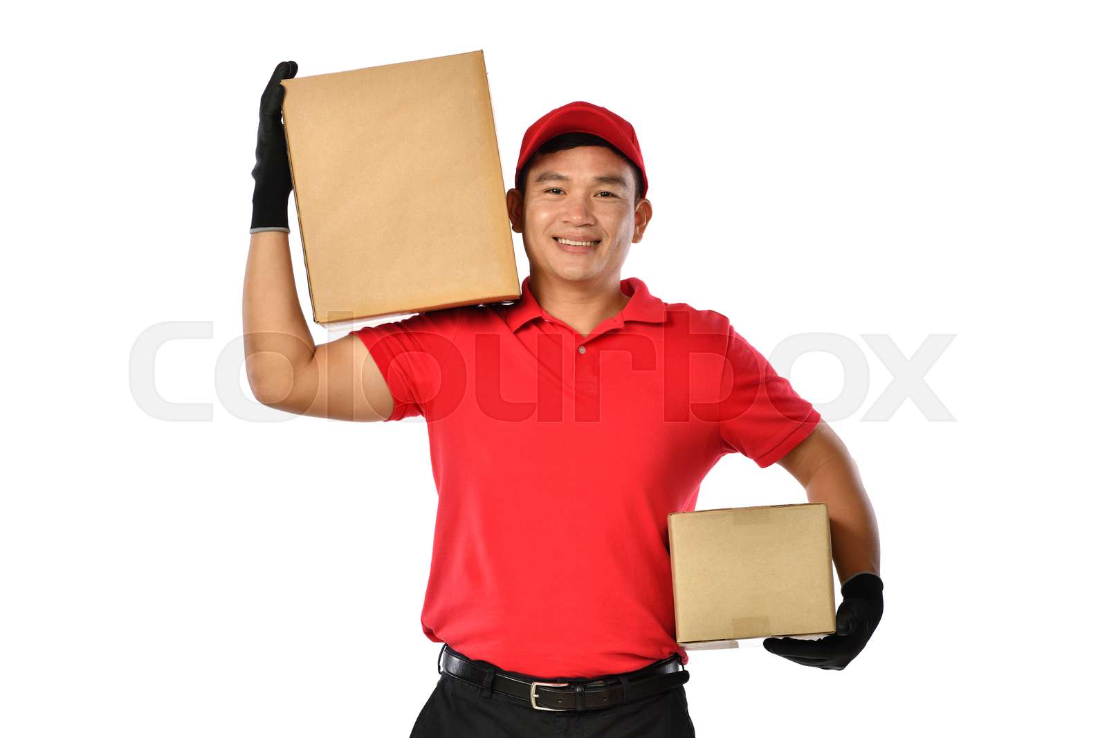 Delivery man | Stock image | Colourbox