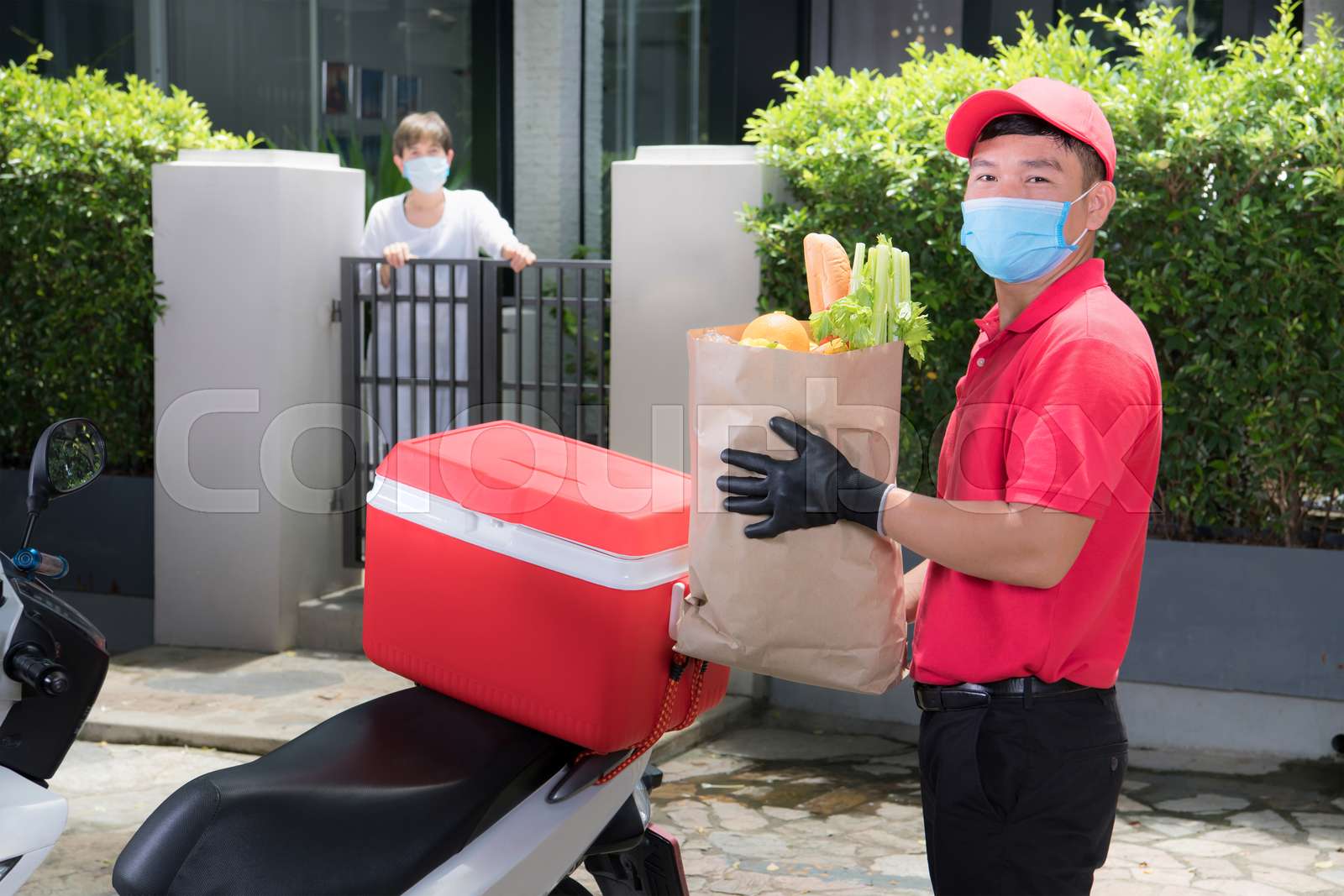 Delivery man | Stock image | Colourbox