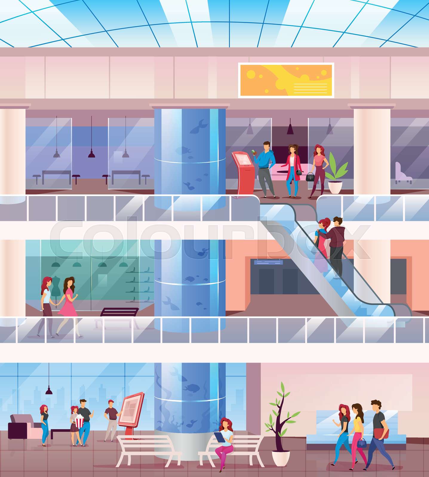Shopping Mall Animation