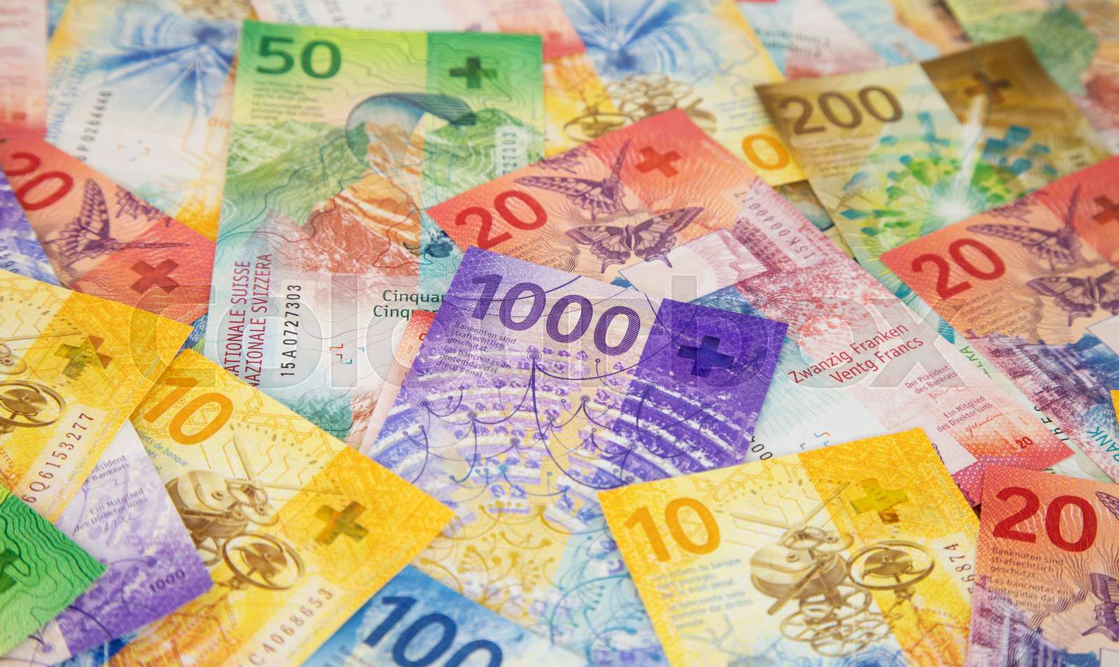 Swiss francs | Stock image | Colourbox