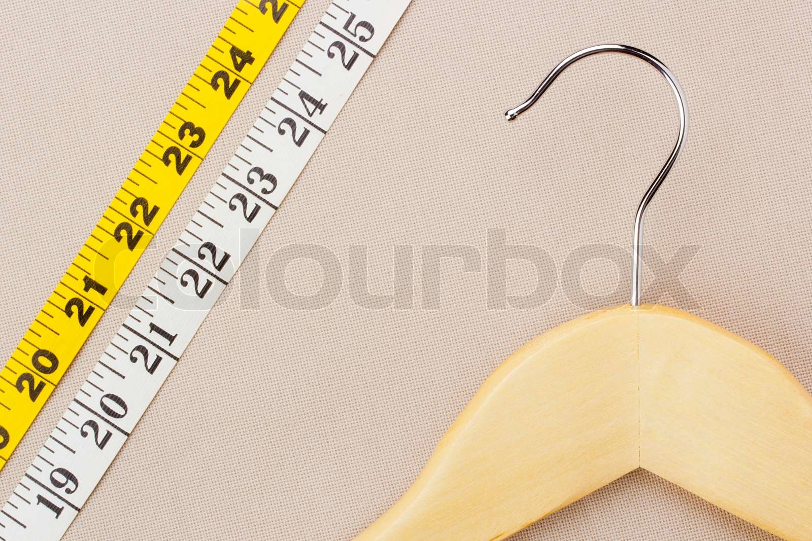 Hanger and Measuring Tape | Stock image | Colourbox