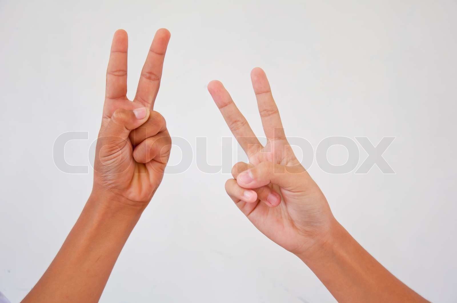 Two finger | Stock image | Colourbox