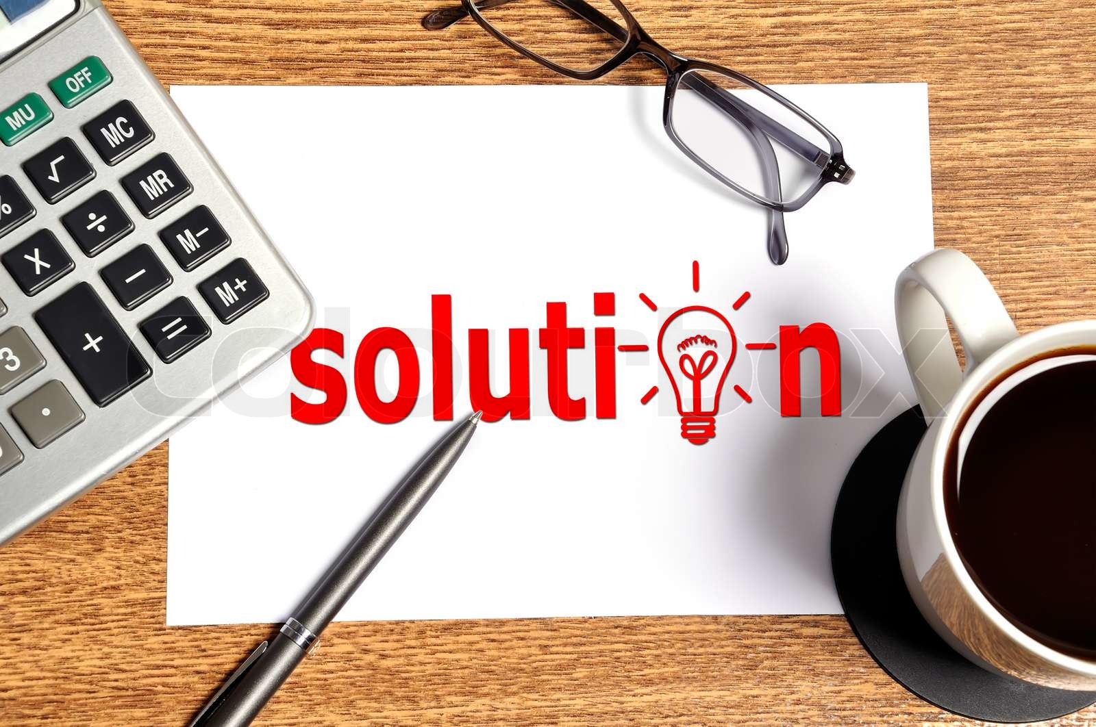 solution | Stock image | Colourbox