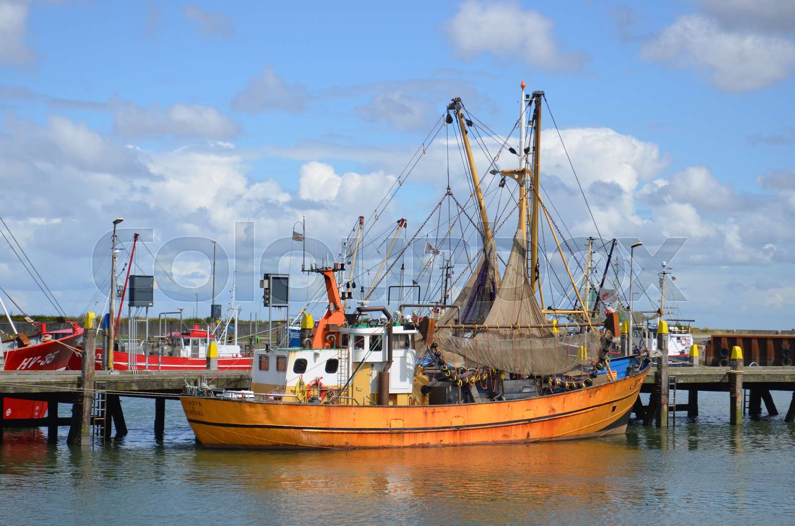 Fiskekutter i havnen ved Havneby på Rømø | Stock image | Colourbox
