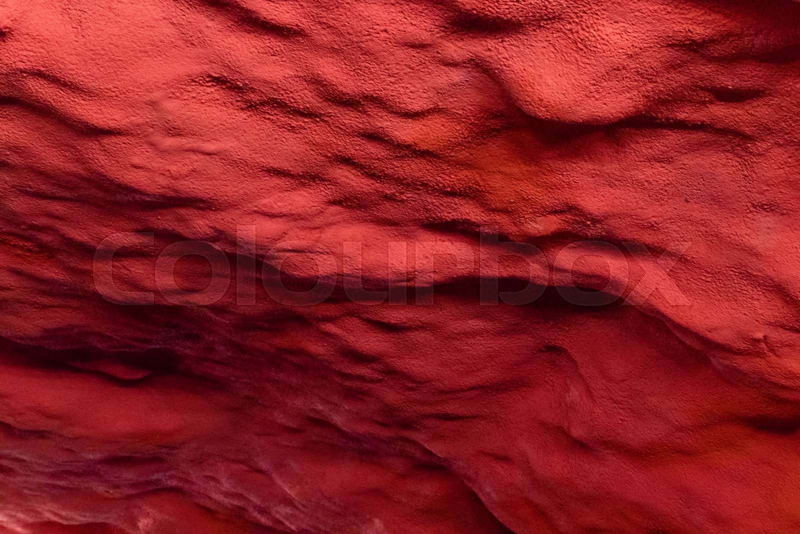 Red wave natural rock formation. Red rocks | Stock image | Colourbox