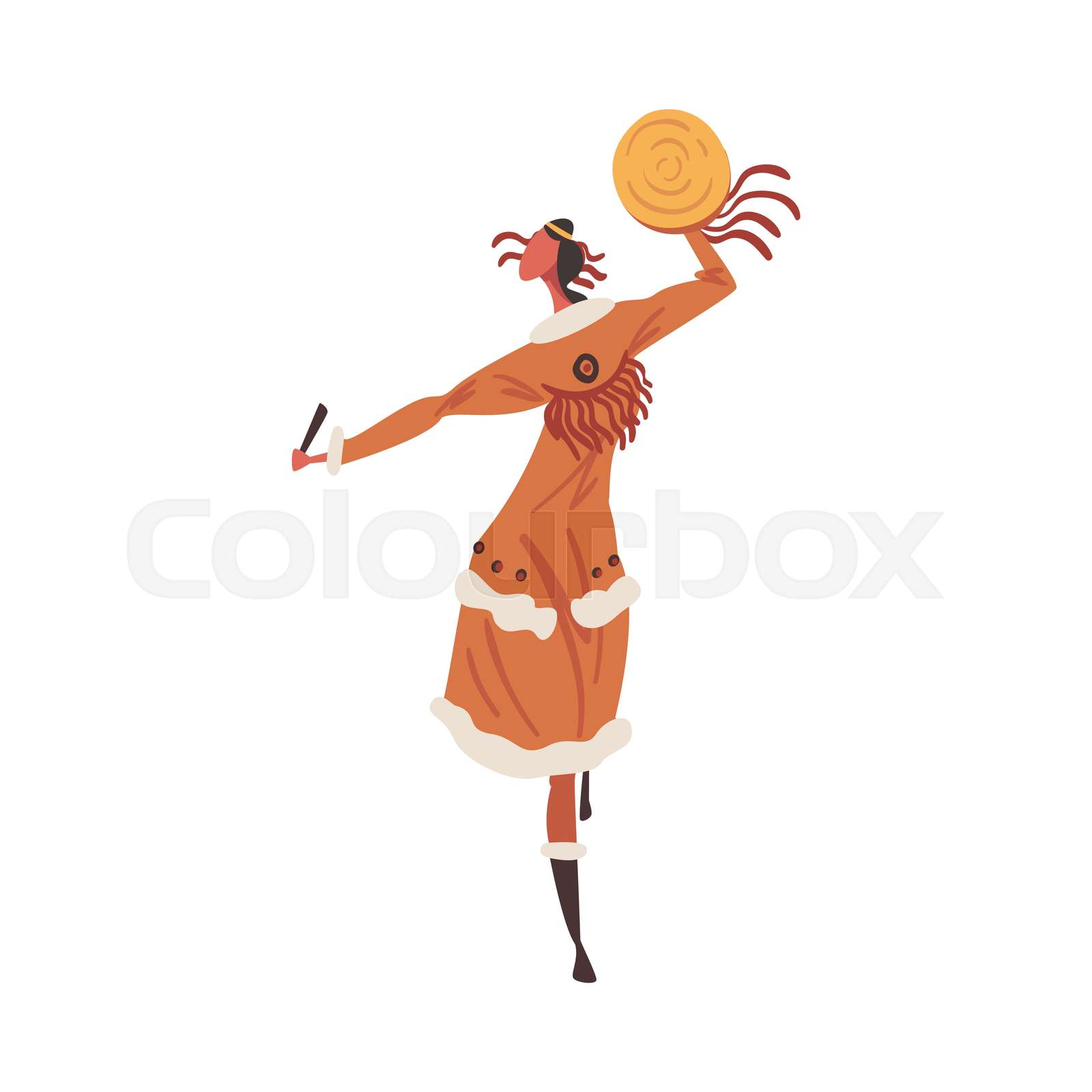 Native American Indian Ritual Dance, Indian Woman Dancing with ...