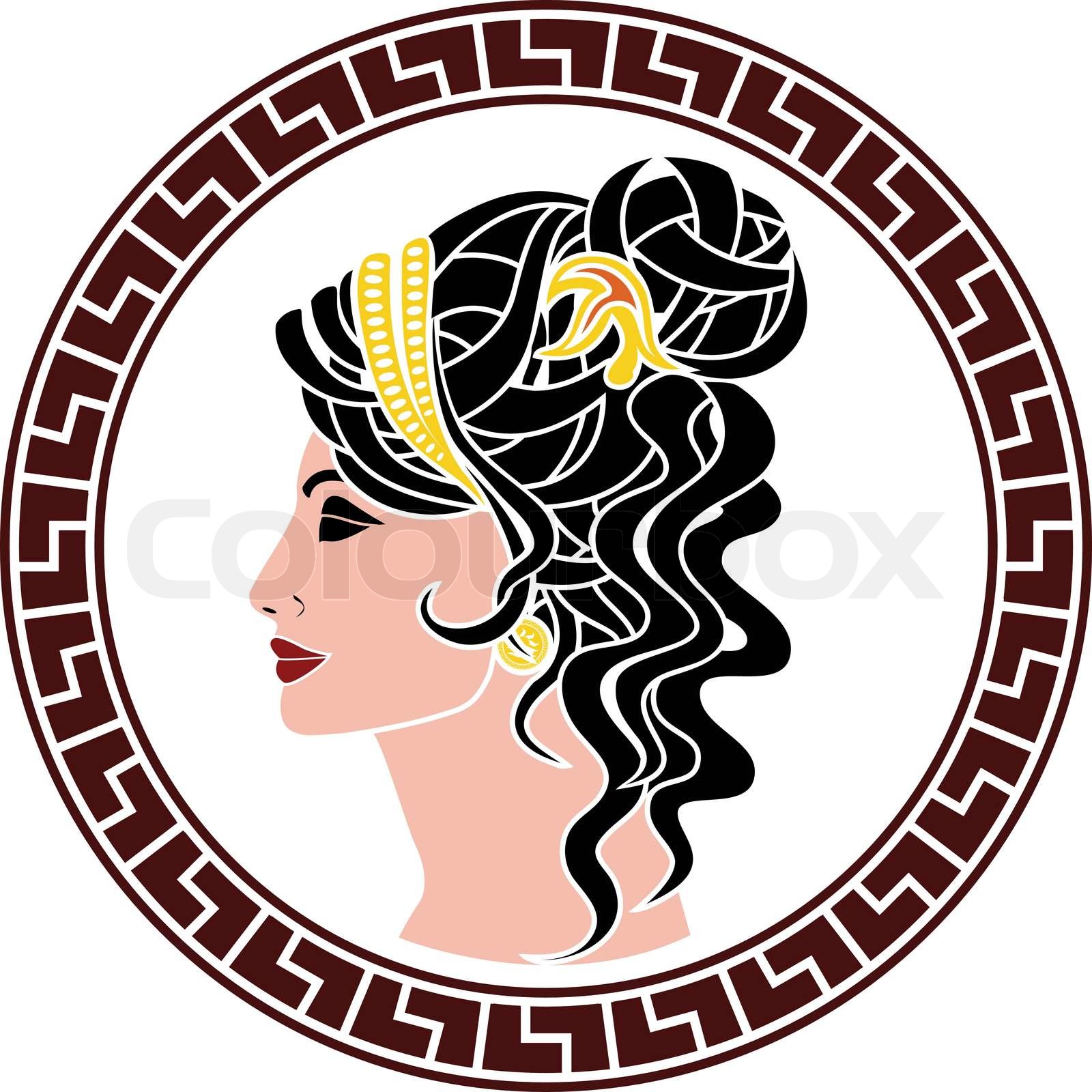 Schablone Adlige Frau. Farbe-Variante | Stock-Vektor | Colourbox