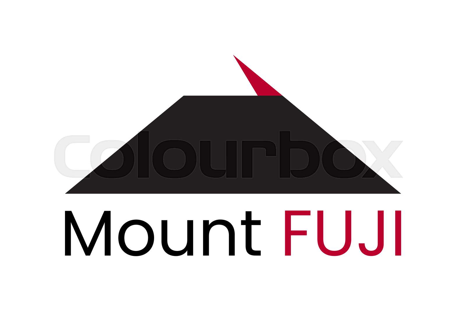 Japan Mount Fuji, Fuji-san, Fujiyama logo. | Stock vector | Colourbox