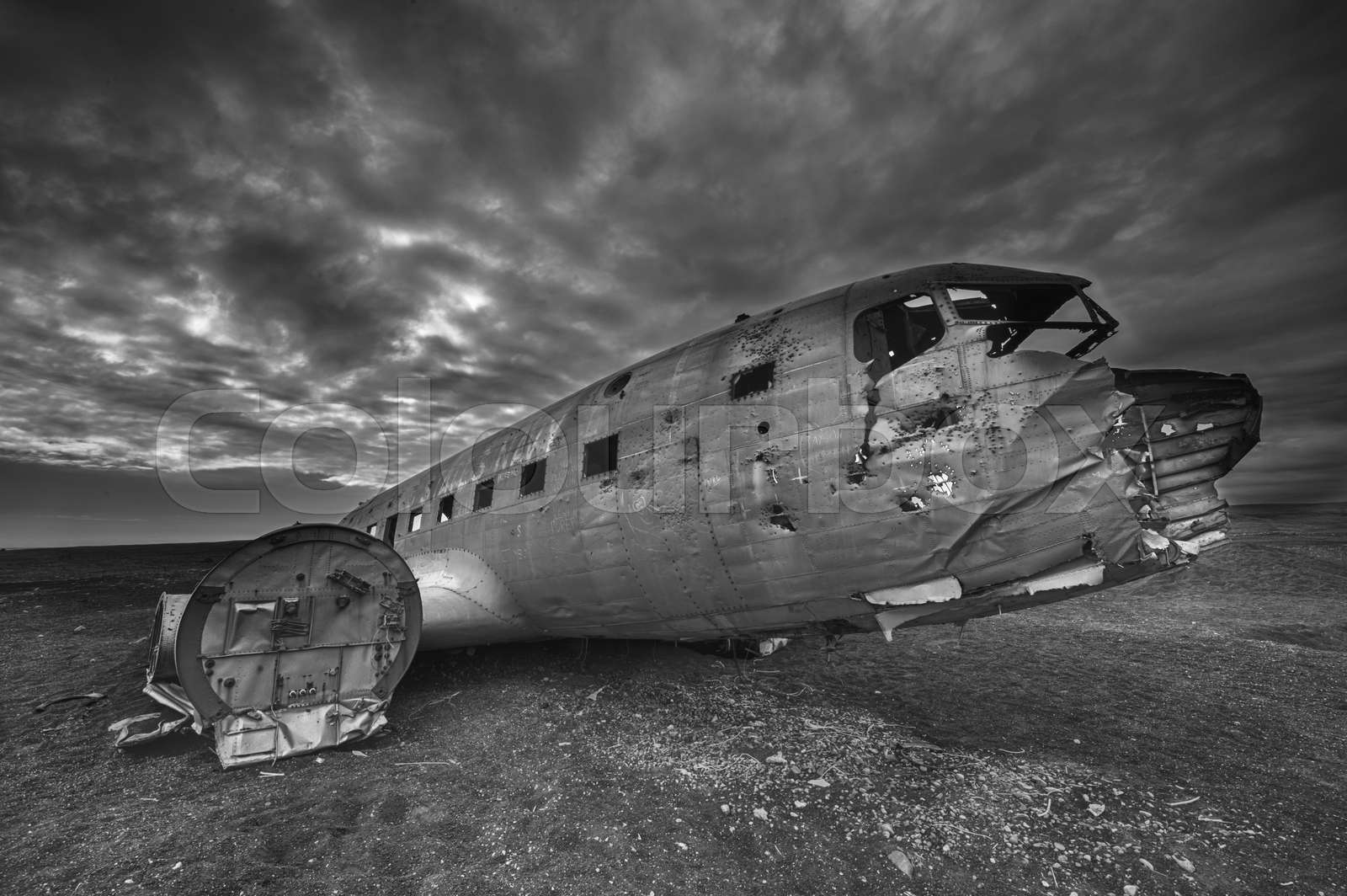 Crashed palne | Stock image | Colourbox