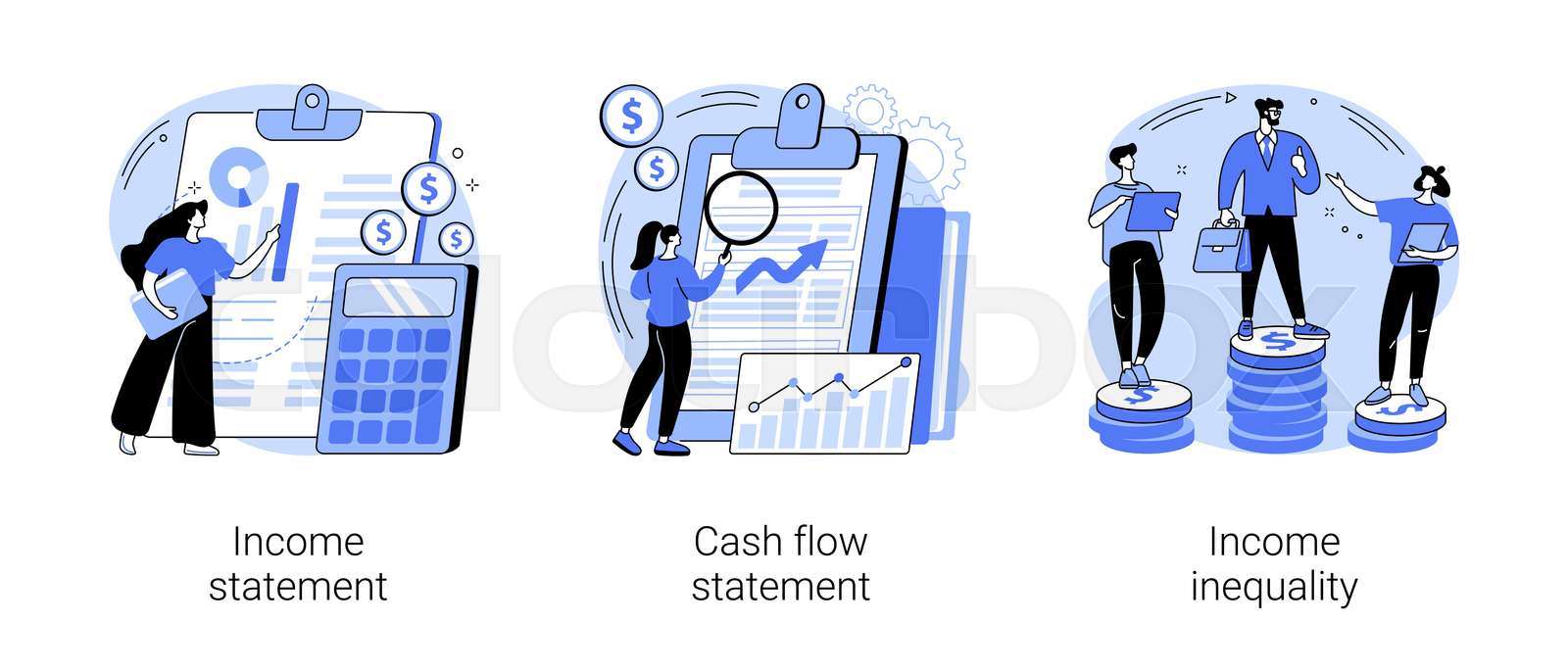 Balance sheet abstract concept vector illustrations. | Stock vector ...