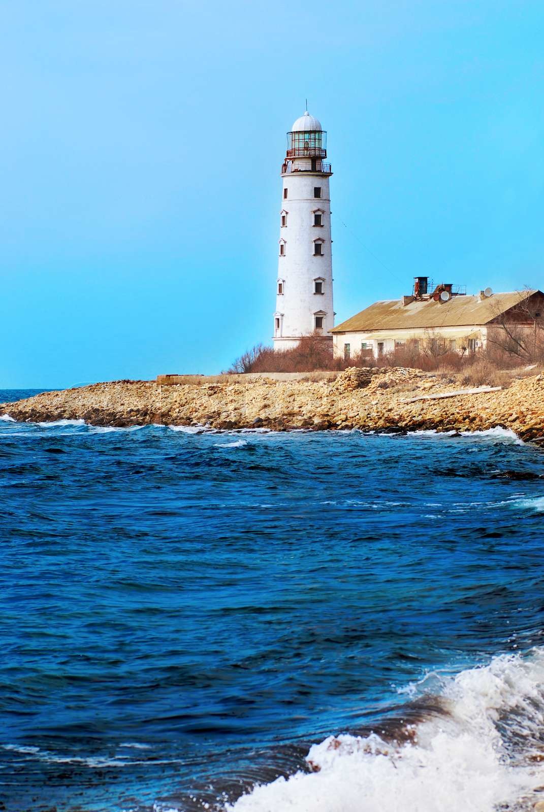 Lighthouse on the coast | Stock image | Colourbox