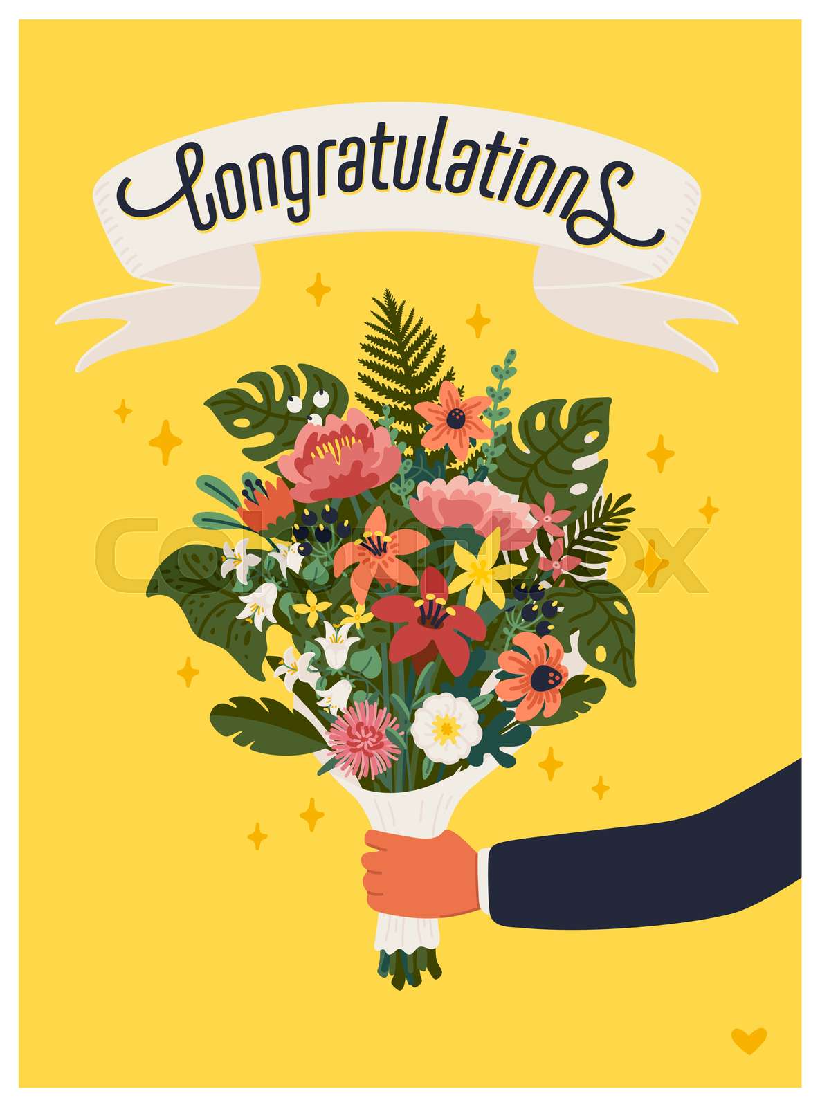 flor, vector, ramo | Vector de archivo | Colourbox