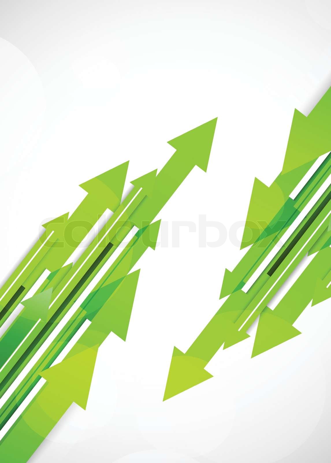 Background with green arrows | Stock vector | Colourbox