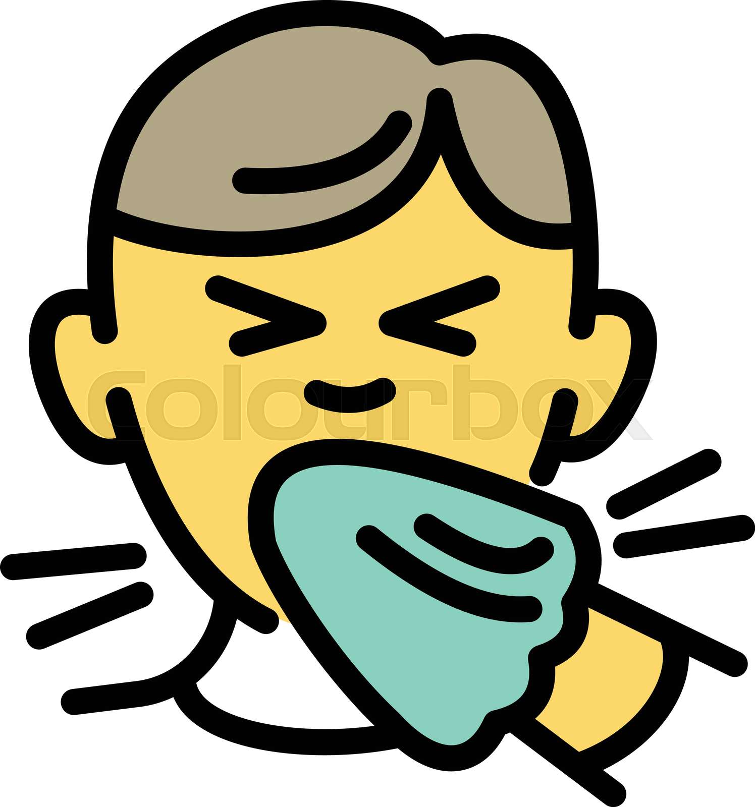 gripe, chico, icono | Vector de archivo | Colourbox