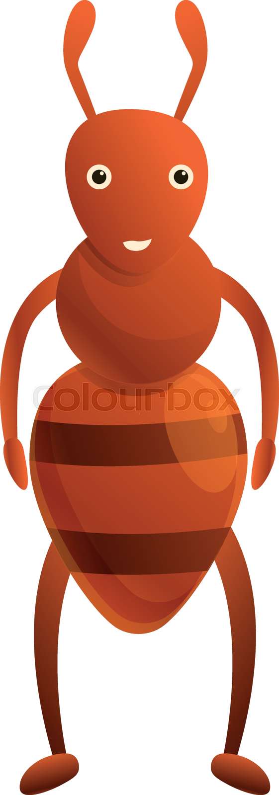 Smiling Ant Icon Cartoon Style Stock Vector Colourbox