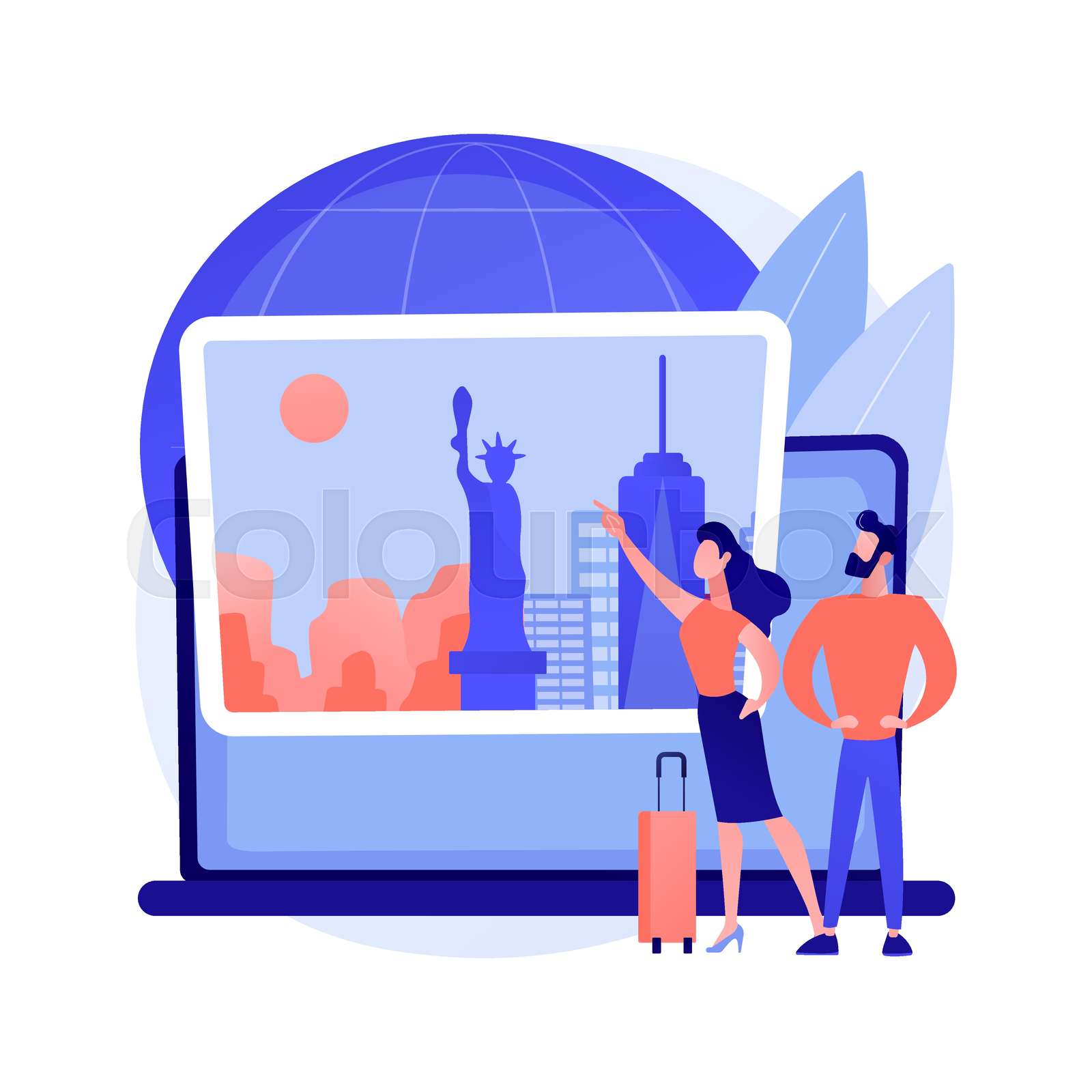 Smart tourism system abstract concept vector illustration. | Stock ...