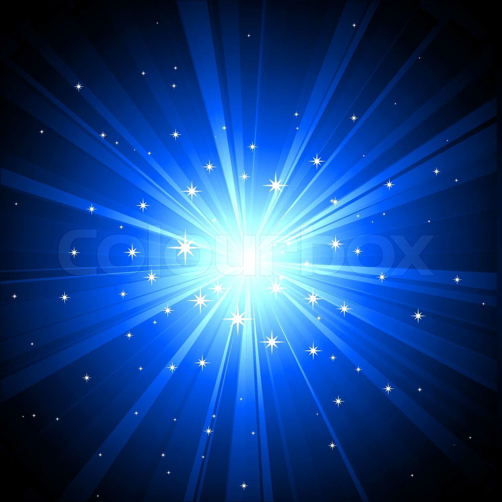 Abstract starring light background | Stock vector | Colourbox