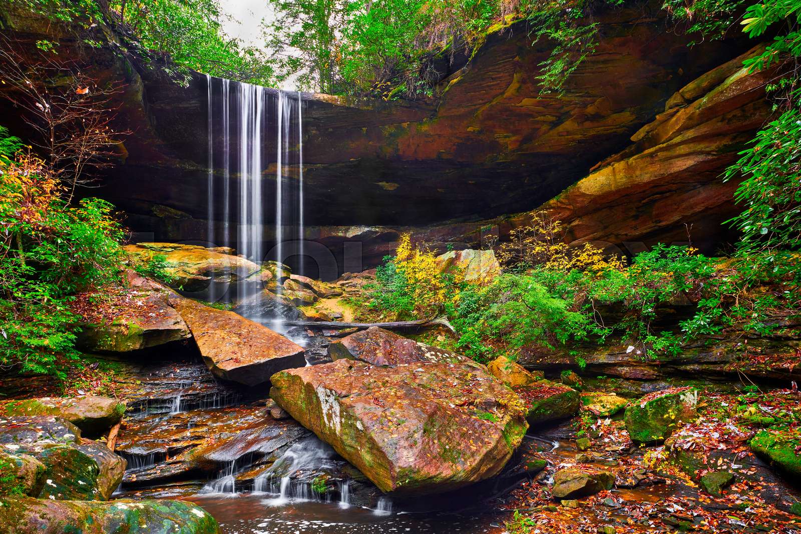 Van Hook Falls, Daniel Boone National Forest, KY | Stock image | Colourbox