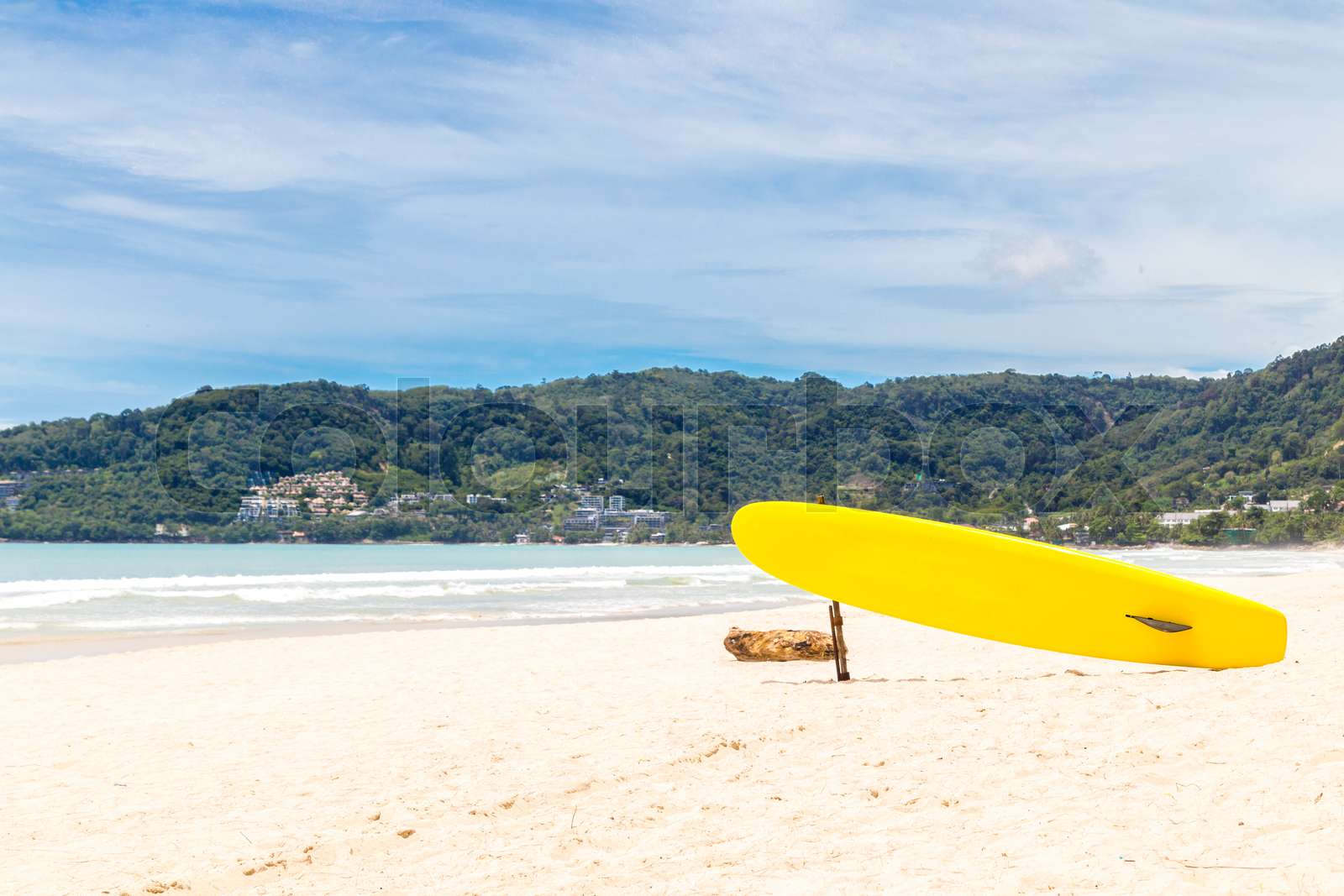 surfboard on the beach. | Stock image | Colourbox