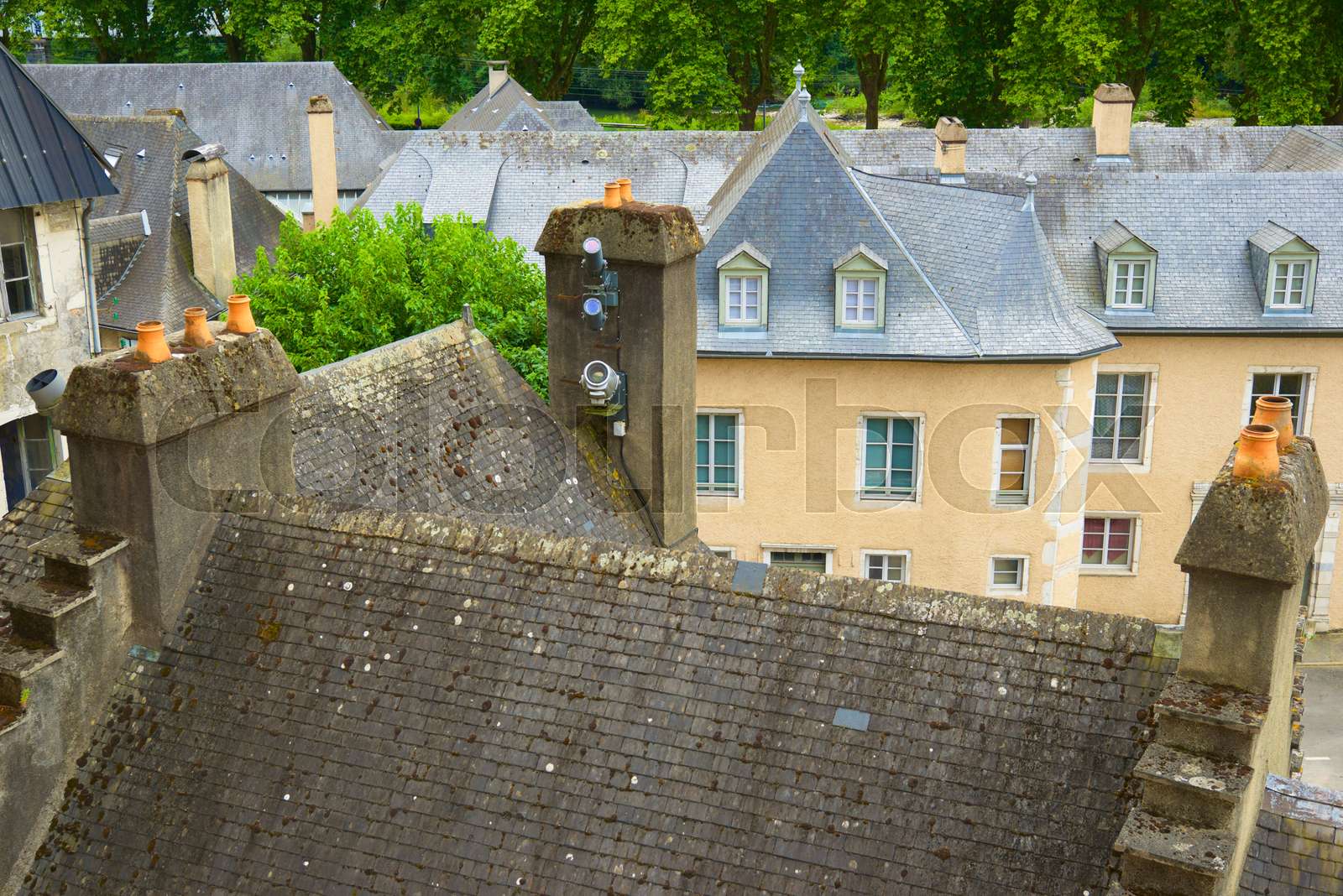 Buildings in Pau city | Stock image | Colourbox
