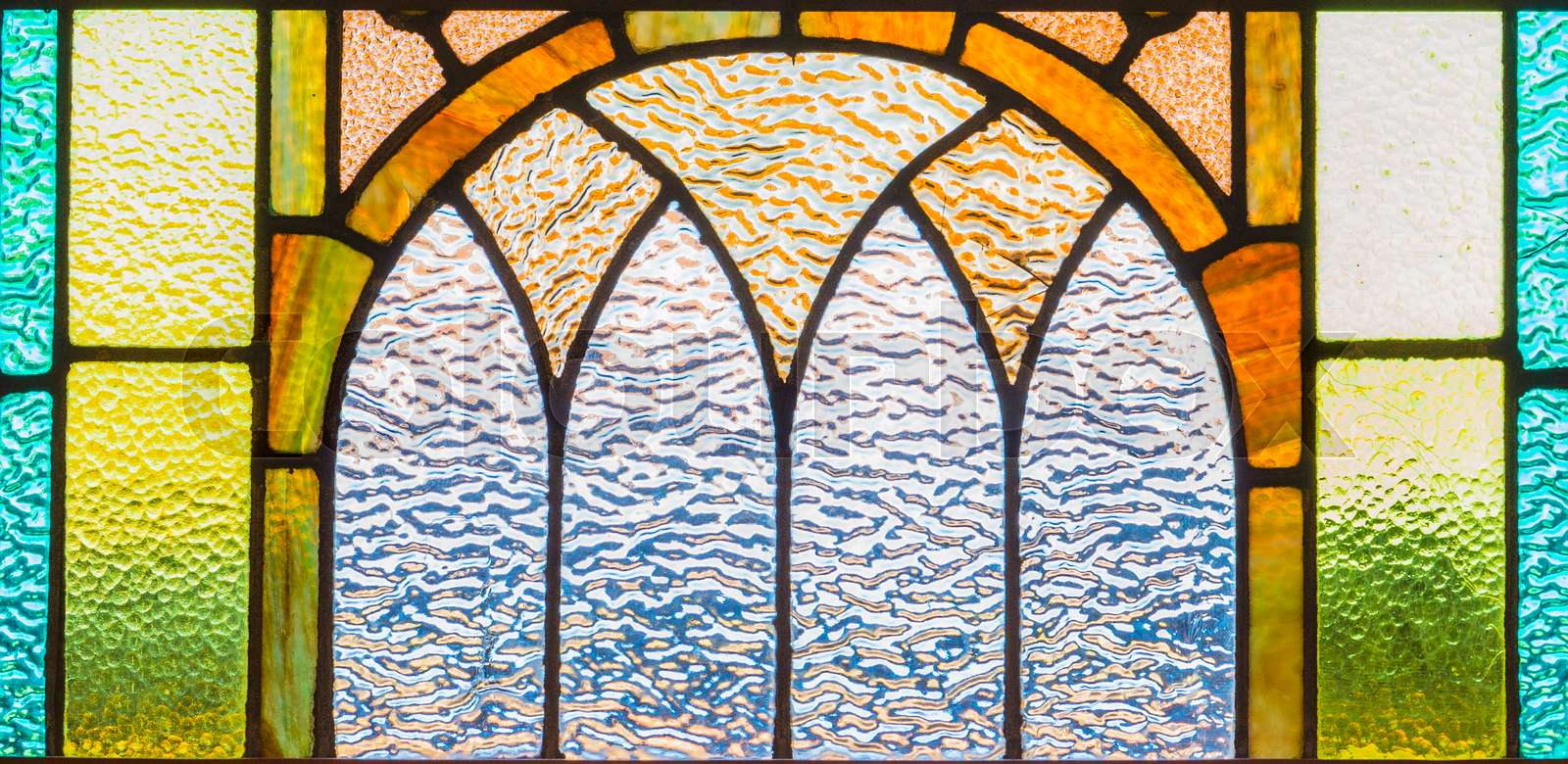 Ten Commandments Stained Glass Window | Stock image | Colourbox