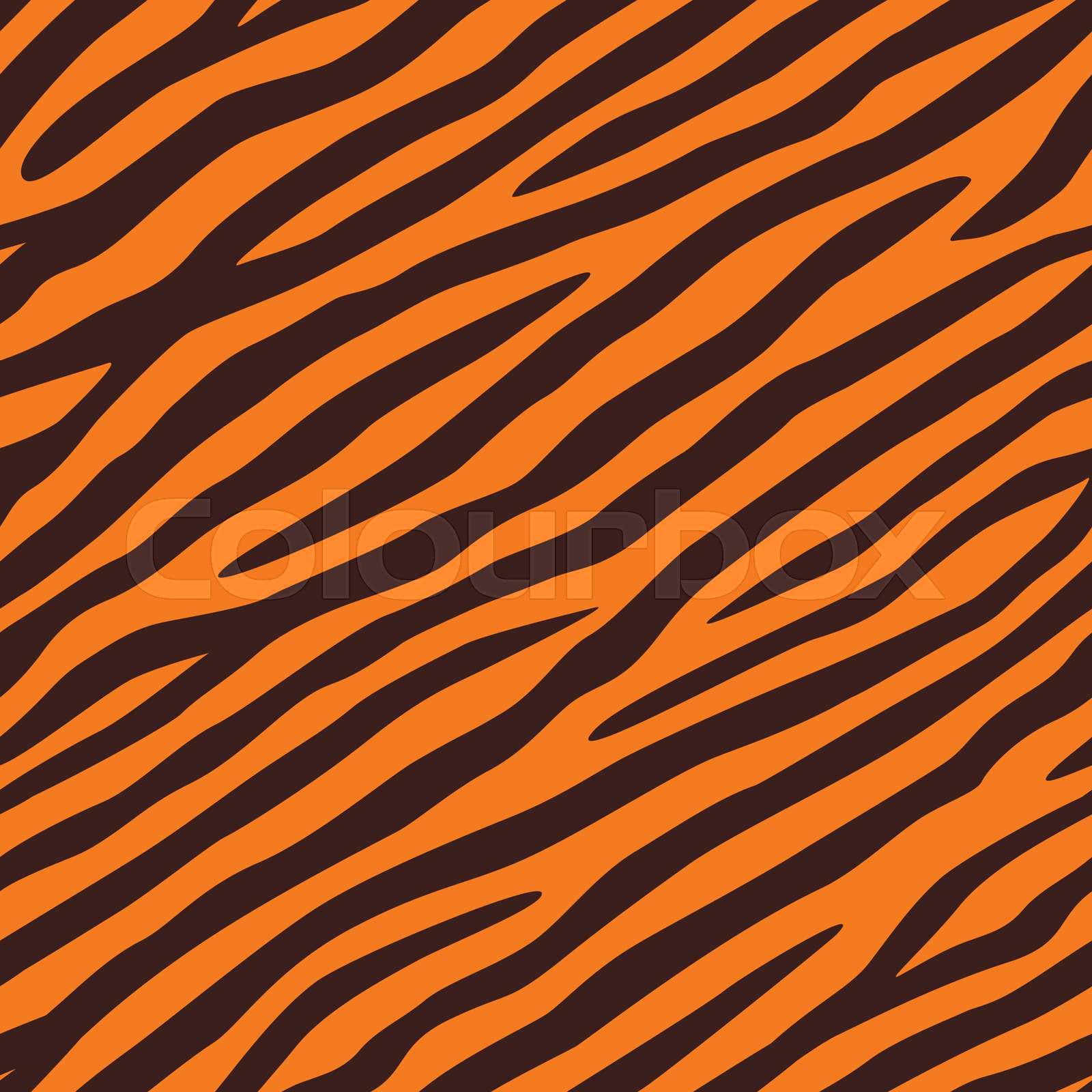 Background texture of tiger skin. Seamless pattern. | Stock vector ...