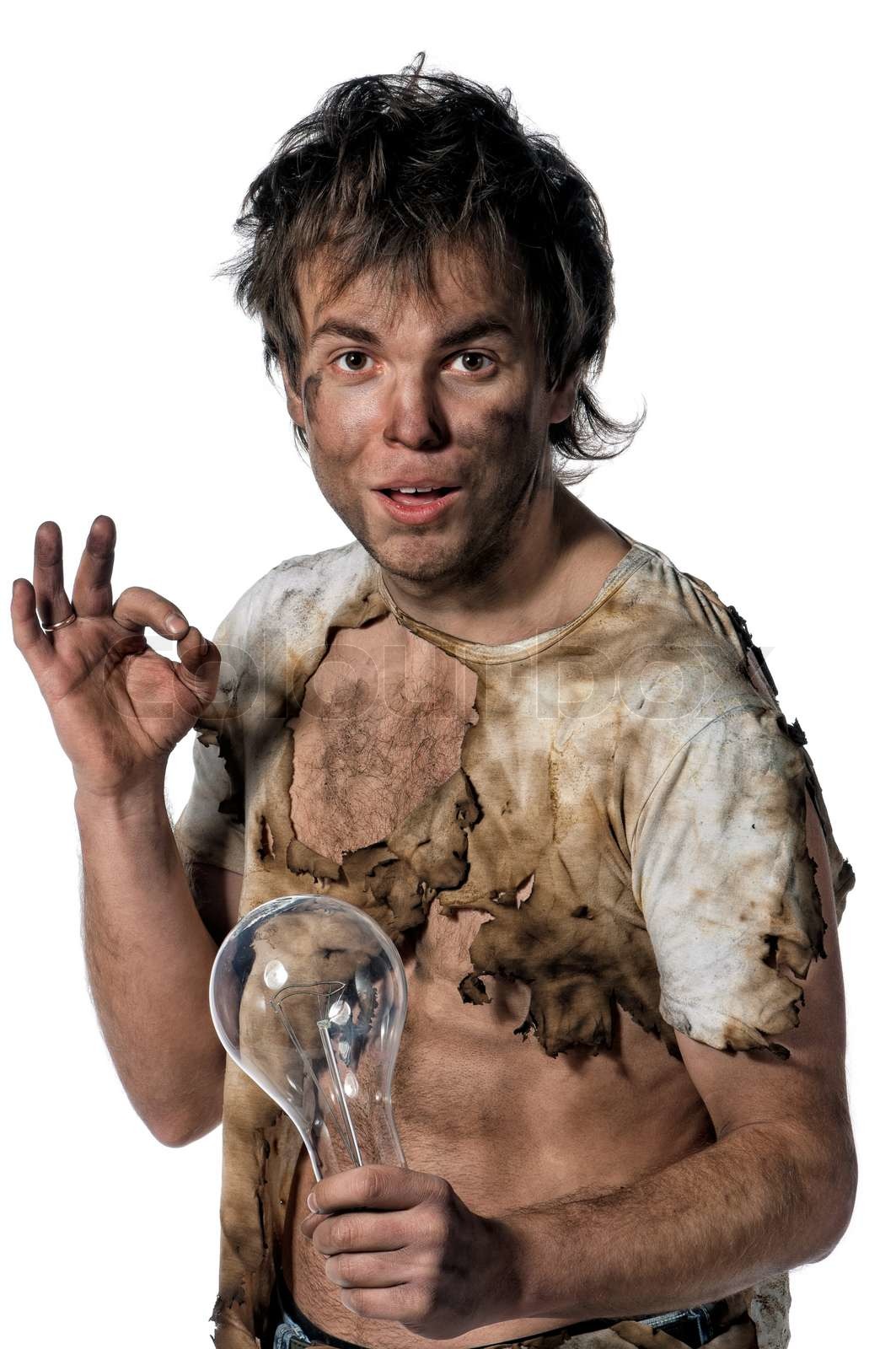 Burnt man | Stock image | Colourbox