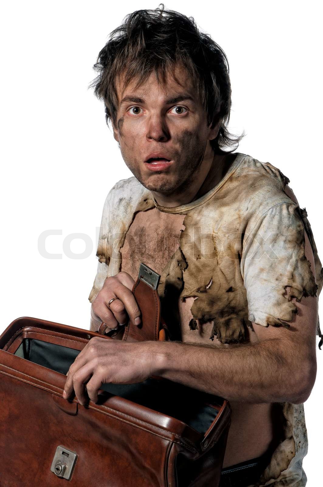 Burnt man | Stock image | Colourbox